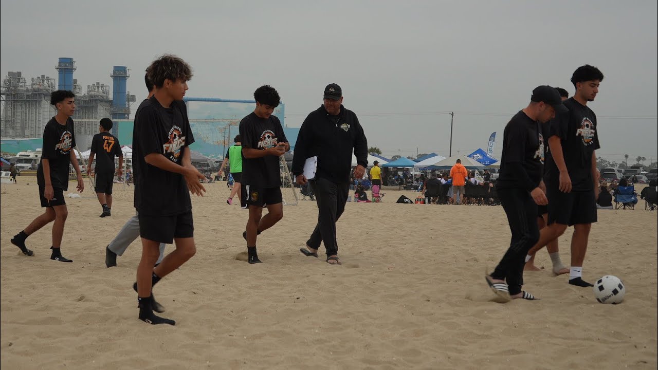 2025 HB Sand Soccer Tournament U17/19 Boys Team Fierce Game One - YouTube