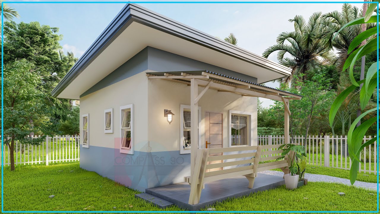 5X6 Meters (30sq.m) 2 Bedroom Simple House Design - YouTube