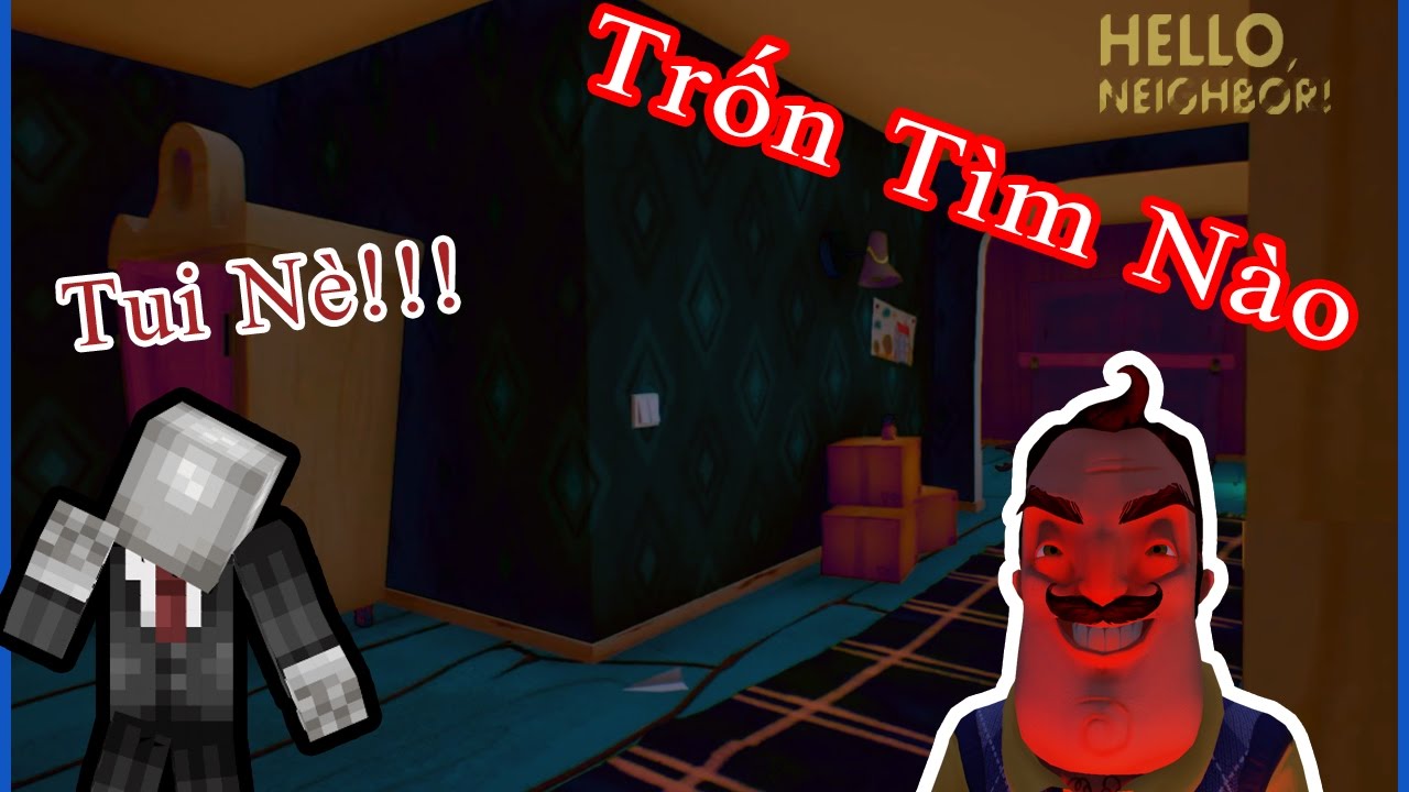 TRỐN TÌM VỚI ÔNG HÀNG XÓM | Hello Neighbor (Mini Game) | Minecraft PE 1 ...