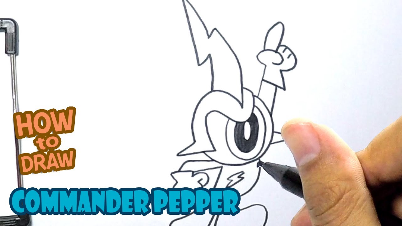 How to Draw Comander Peepers Step by Step - YouTube