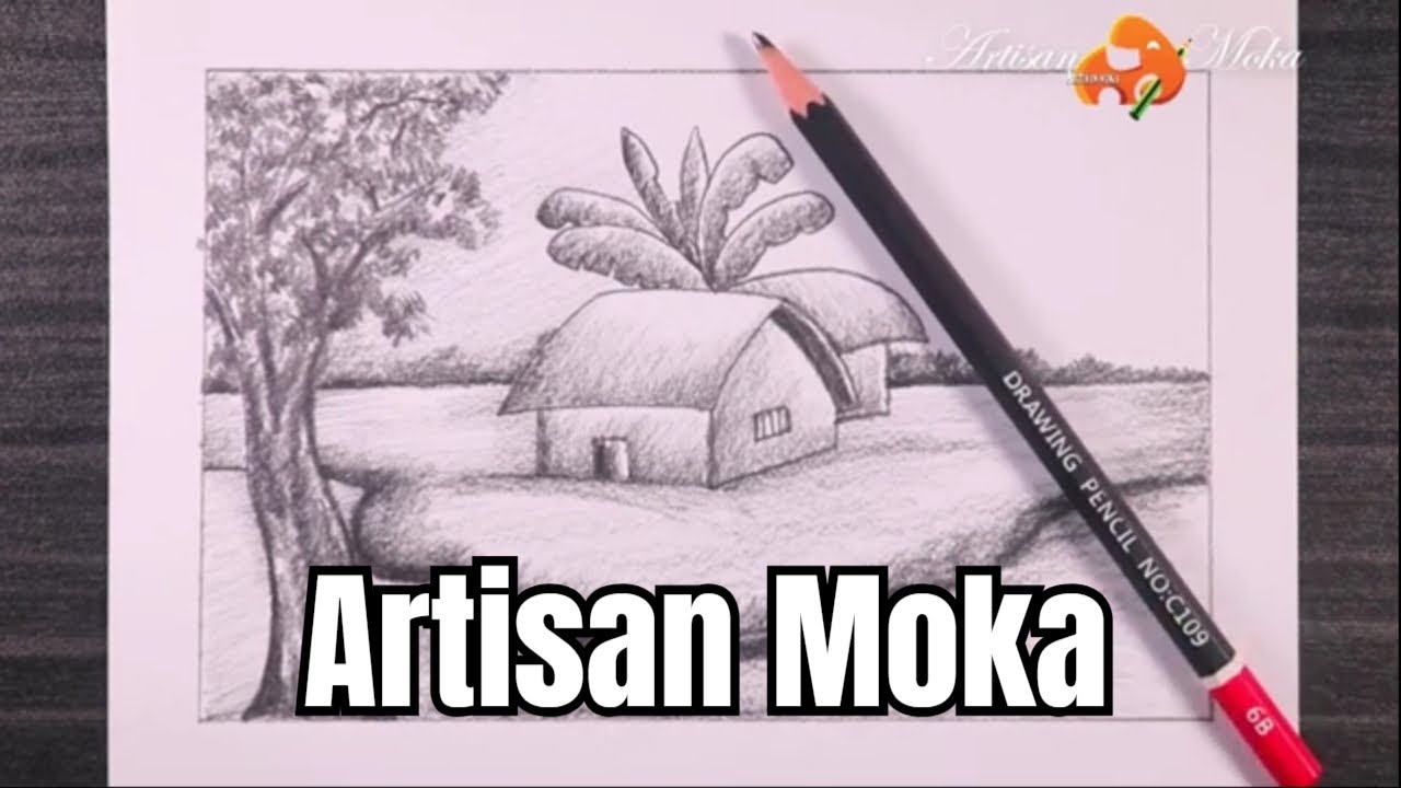 Dessin facile | Comment dessiner | Landscape drawing easy | Dessiner un ...