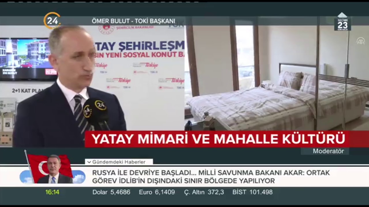 TOKİ Başkanı Ömer Bulut, 24 TV canlı yayınında - YouTube