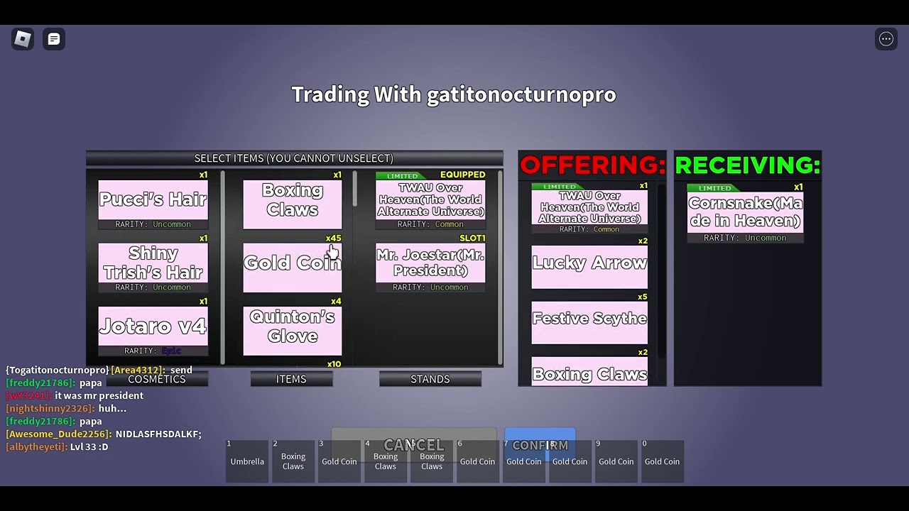 [YBA] Traded TWAUOH and adds for ccmih W/F/L? - YouTube