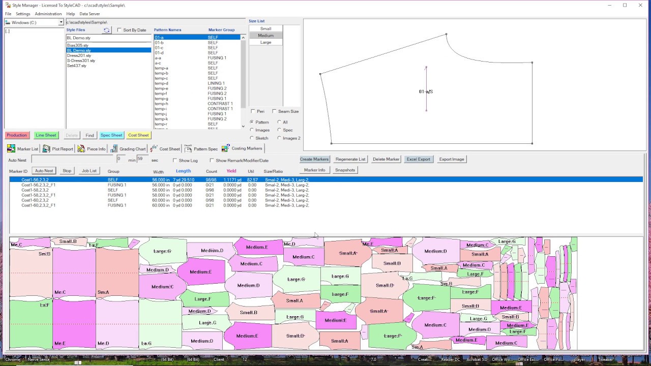 StyleCAD StyleManager V11 - Costing Marker - YouTube