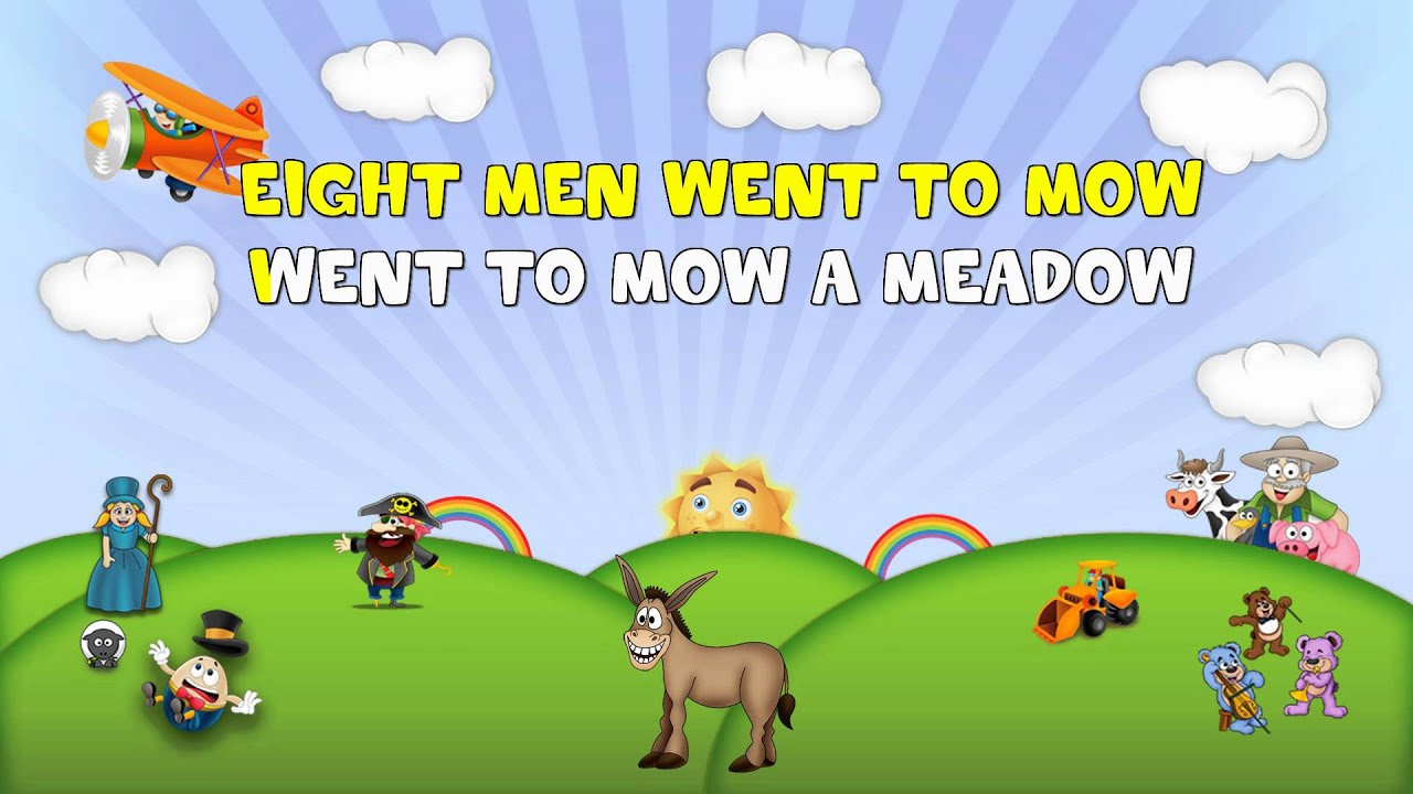 One Man Went To Mow Sing 2 Me Nursery Rhyme Sing-A-Long - YouTube