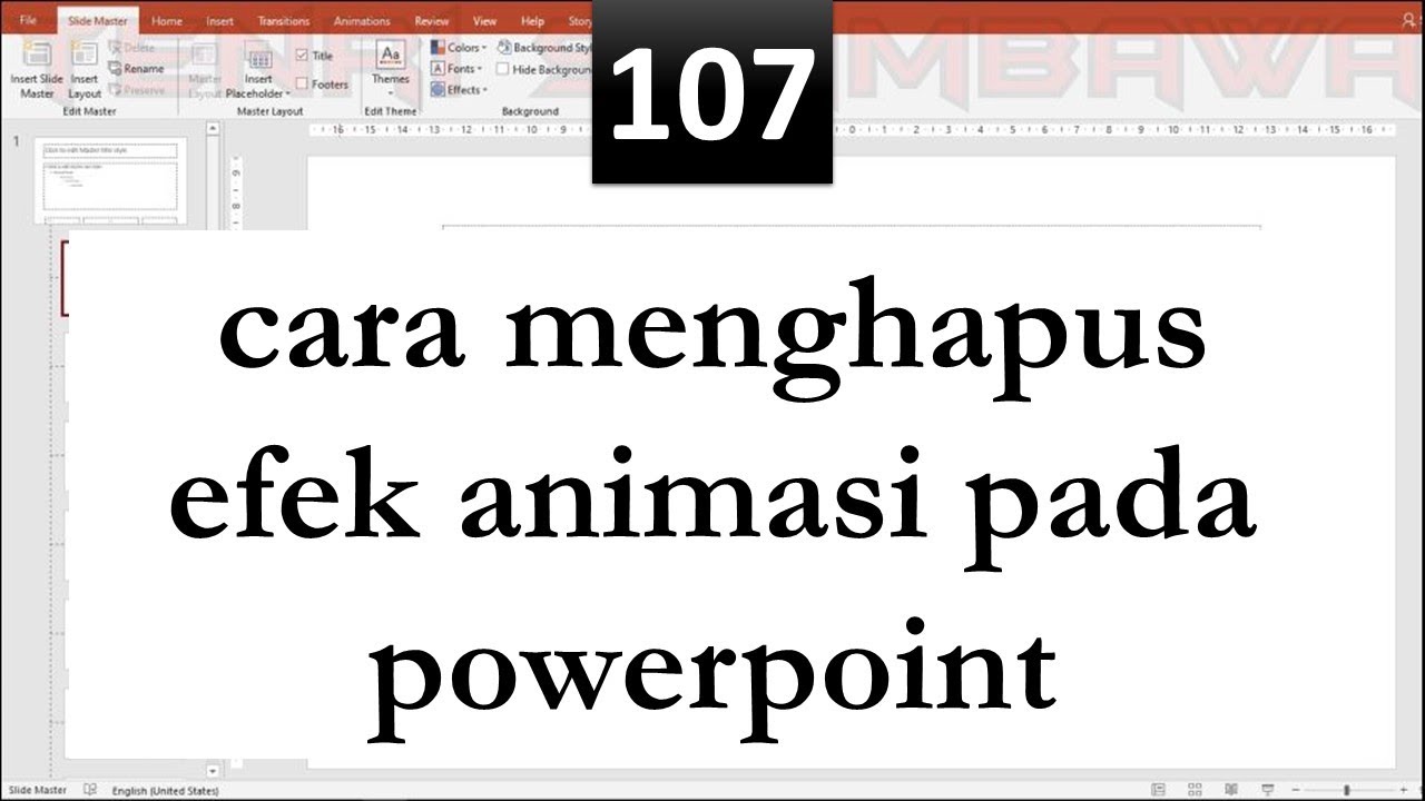 cara menghapus efek animasi pada powerpoint - YouTube