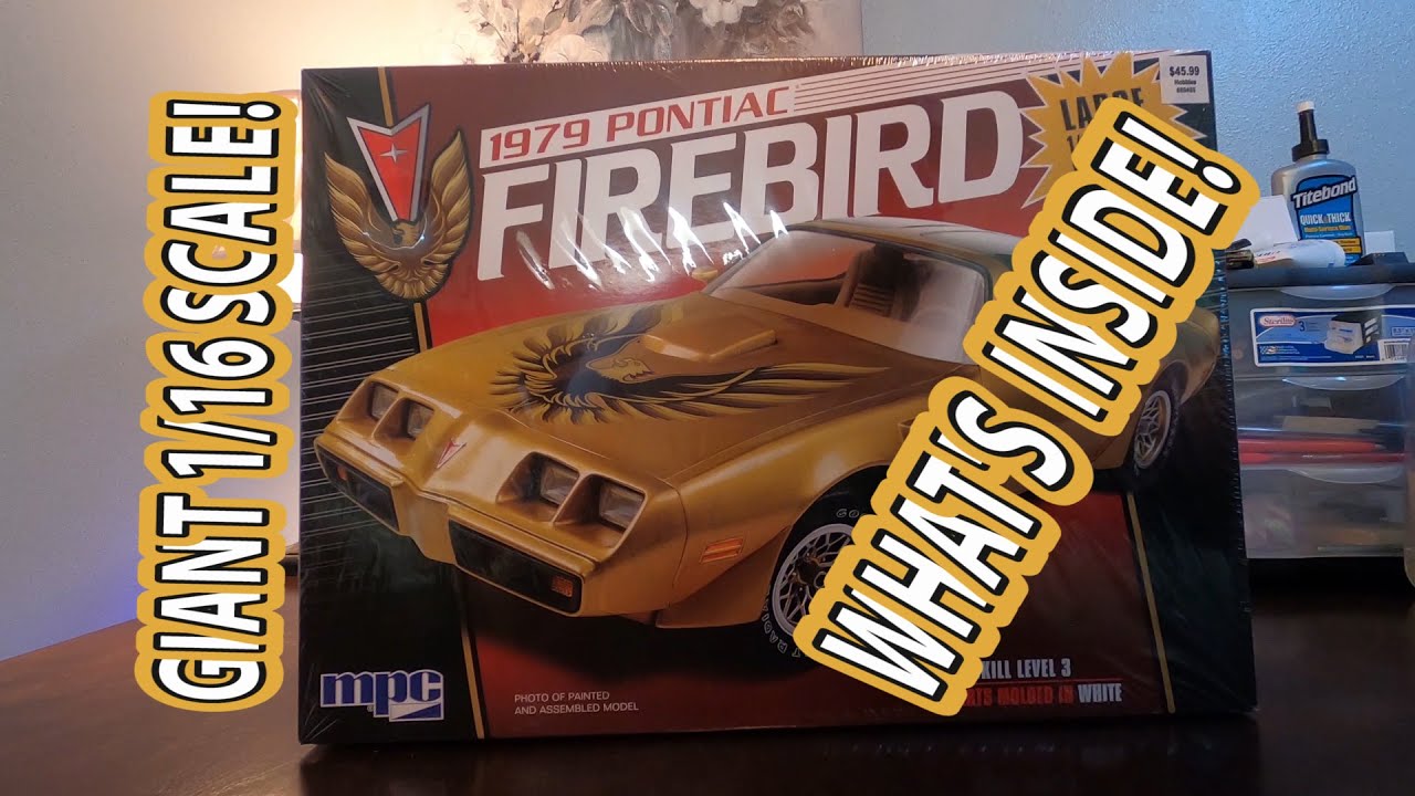 MCB009 GIANT MPC 1/16 SCALE 1979 Pontiac Trans Am Model Kit Unboxing ...