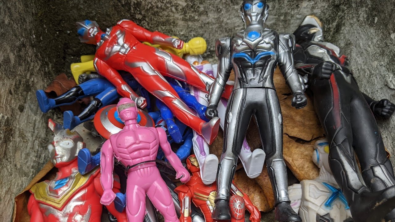 AVENGERS SUPERHERO⁉️ SPIDERMAN 4 ROBOT ULTRAMAN 3 ZORO 4 SUPERMAN MERAH ...