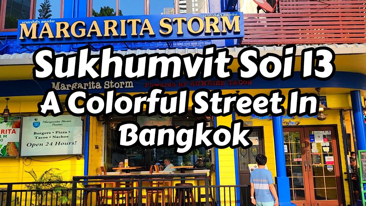 A Look Down Sukhumvit Soi 13 In Bangkok, Thailand - YouTube