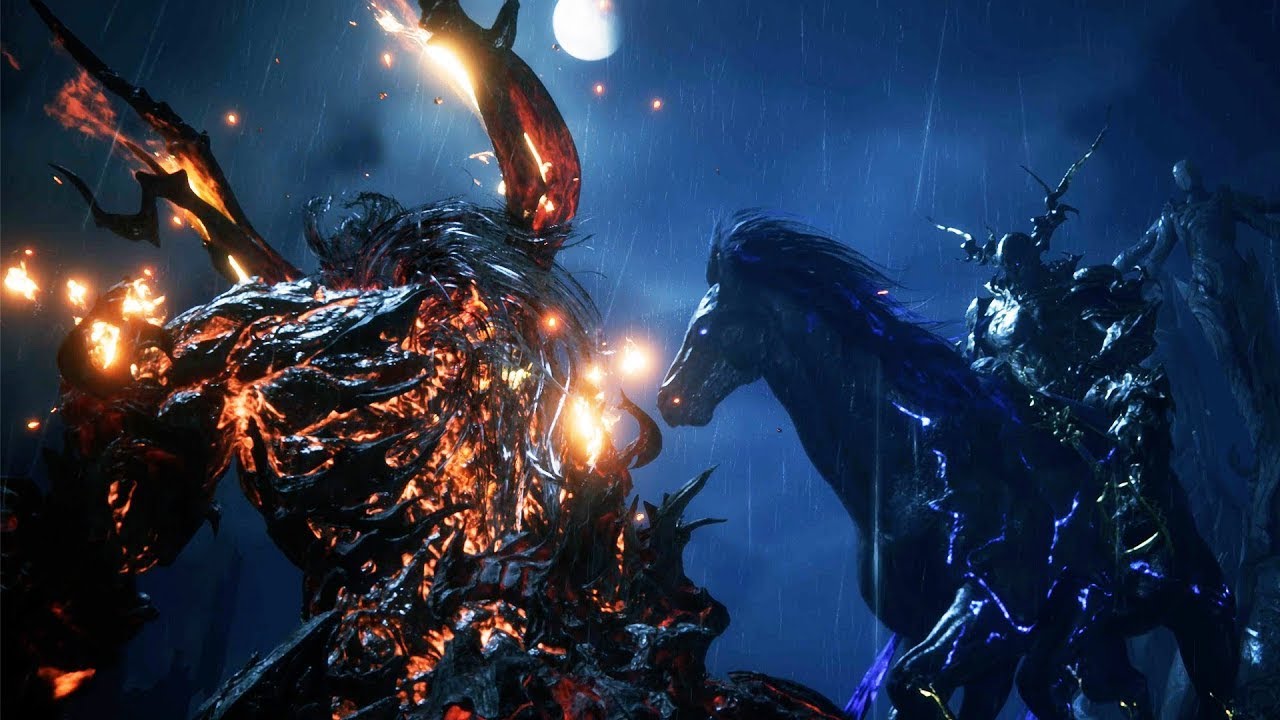 FF16 FF Mode Clive vs Odin - YouTube