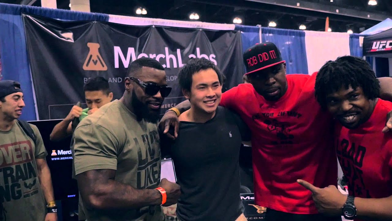 LA Fit Expo 2015 - MerchLabs x Mike Rashid x Rob Did It - YouTube