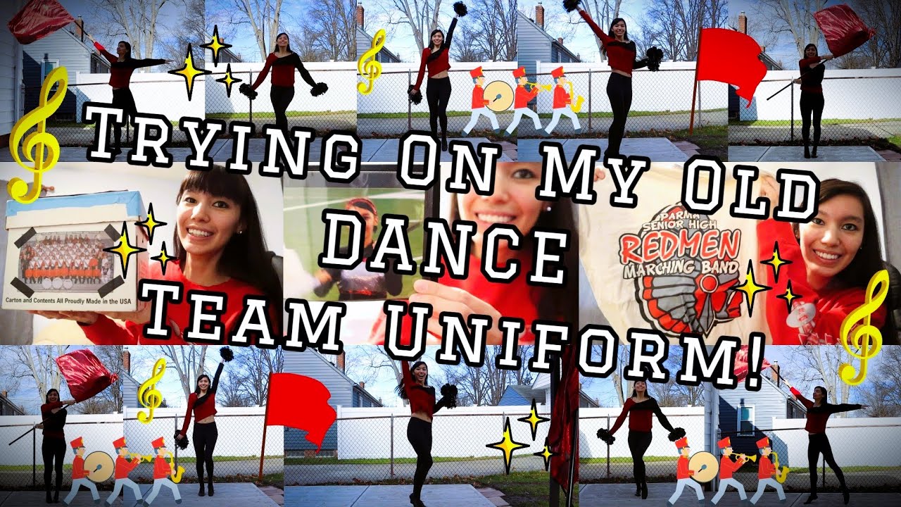 Trying On My Old Dance Team Uniform! - YouTube
