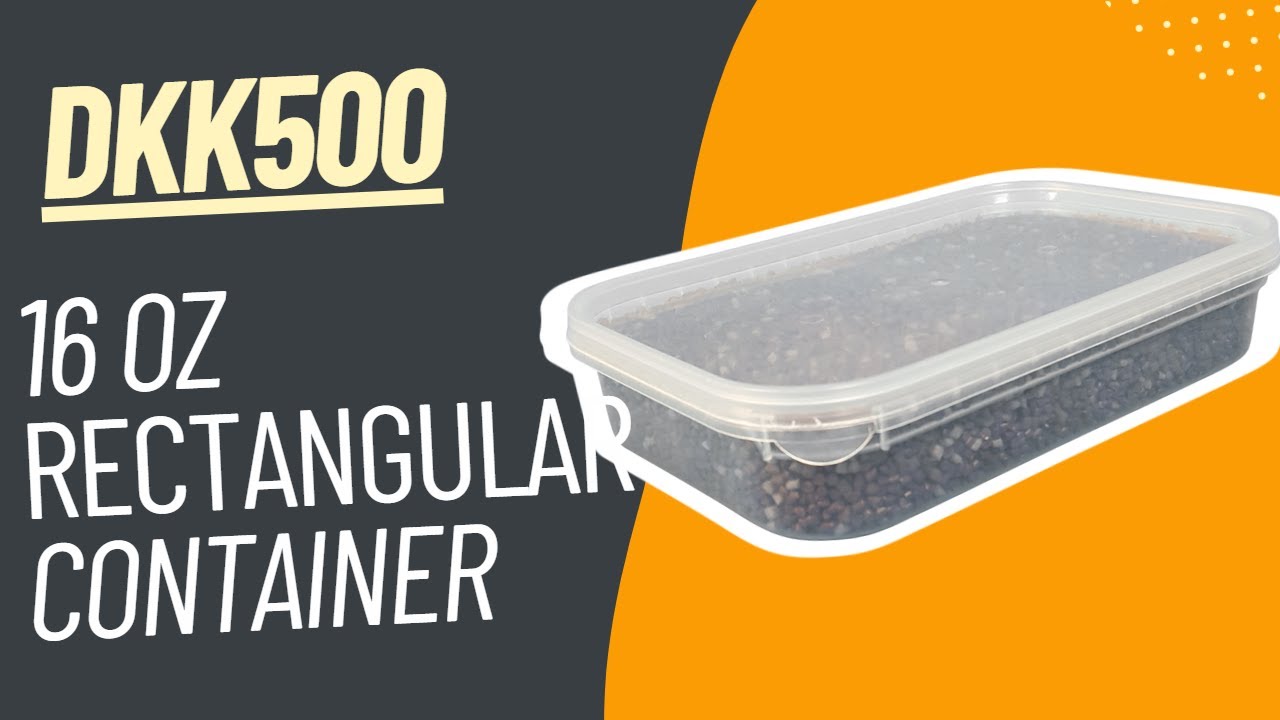 DKK500: 16 oz Plastic Container with Lids - YouTube