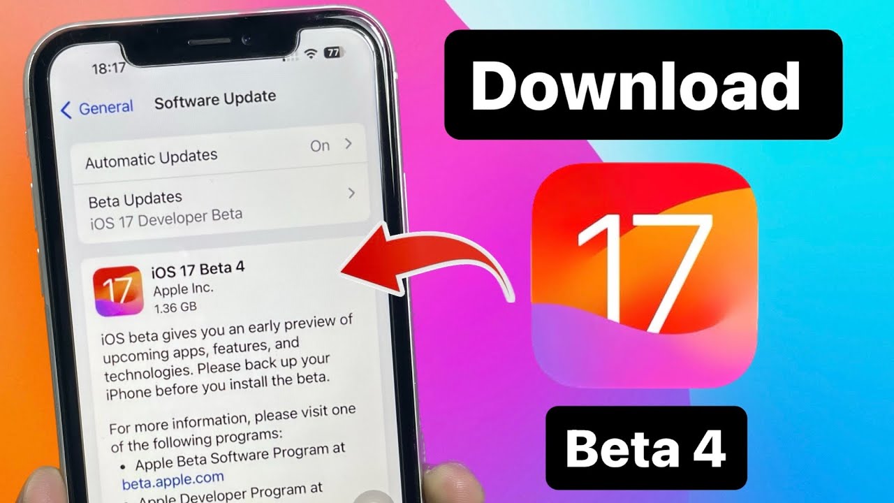 [iOS 17 Beta 4] - How to Downoad & Install iOS 17 Beta 4 any iPhone - YouTube