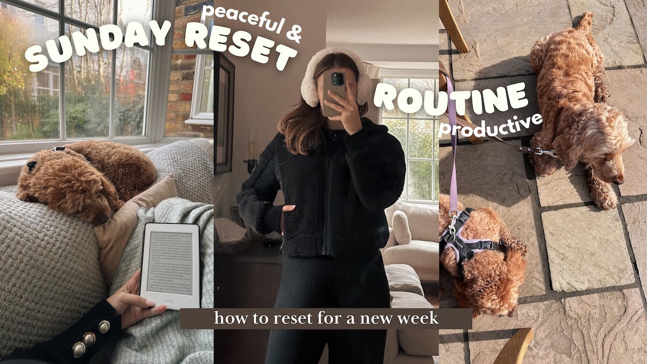 sunday reset routine 🍂 how to recharge for a new week - YouTube