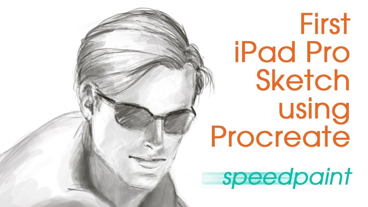 My first iPad Pro sketching session - YouTube