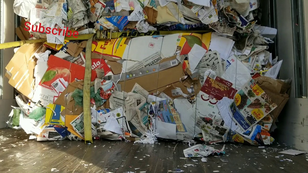 Picking up some recycled paper - YouTube