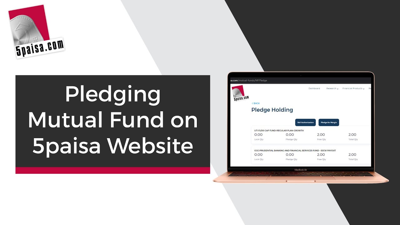 How to Pledge Mutual Funds on 5paisa Website | Intraday | Trading ...