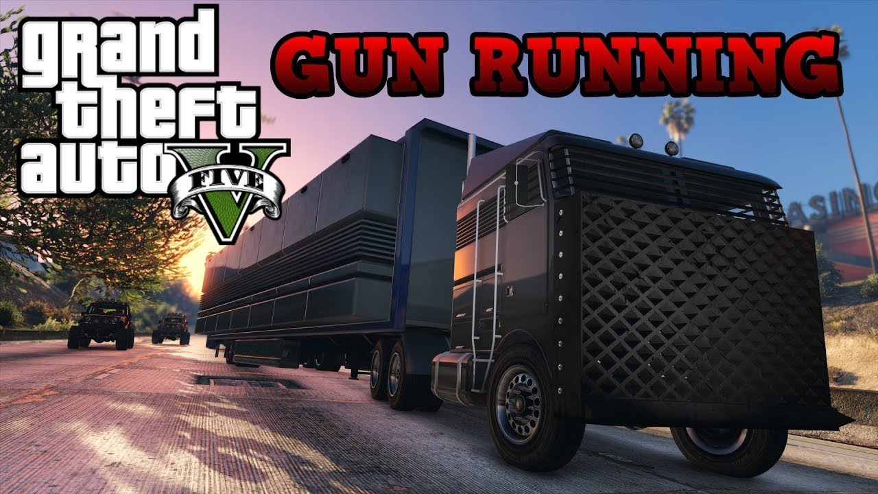 GTA5 Gun Running DLC - HOW TO USE THE GUN TURRETS IN THE TRUCK - YouTube