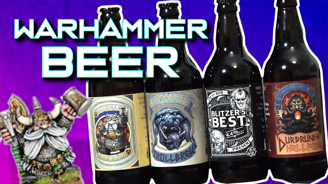 WARHAMMER BEER? We drink and review all four of Bugman's Beers! - YouTube