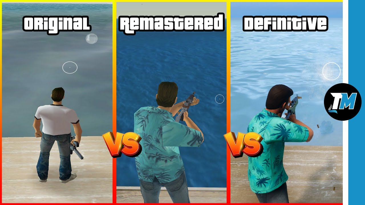 GTA Vice City - Original vs Remastered Vs Definitive Edition - Water vs ...
