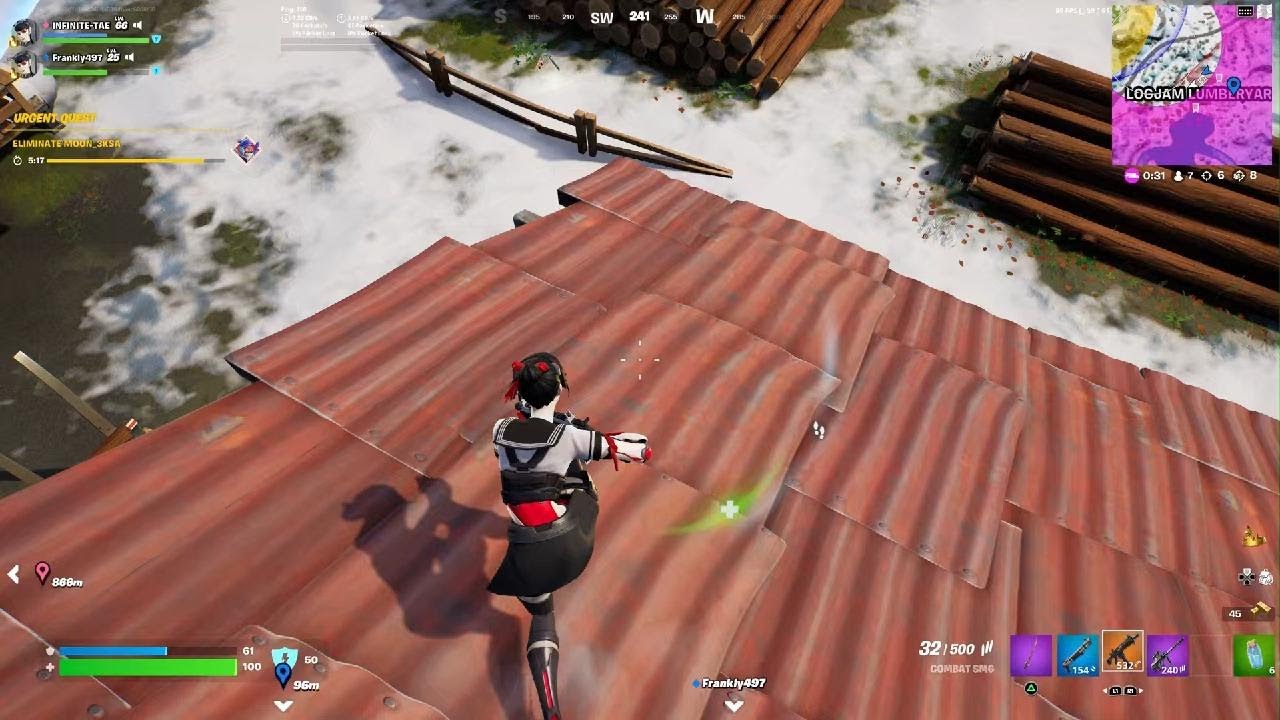 How to use the new tactical sprint in fights in fortnite - YouTube