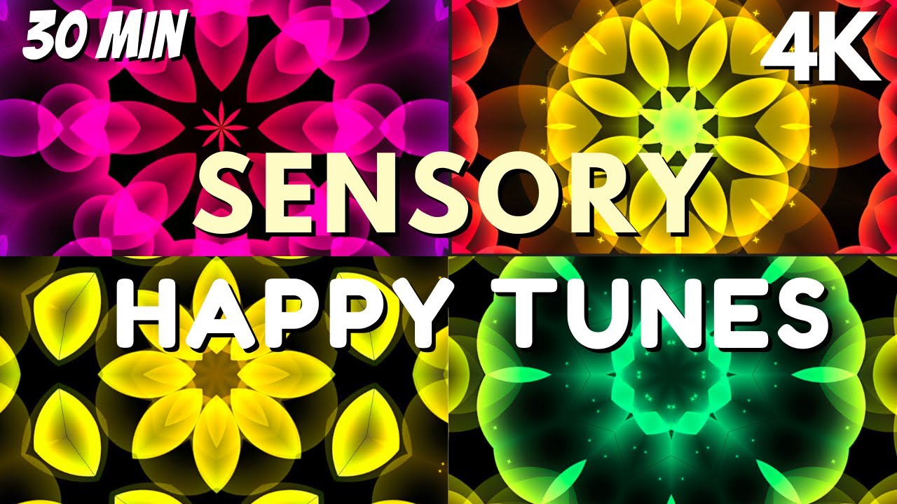 Autism Sensory Music: Colorful Visuals Morning Happy Tunes - YouTube