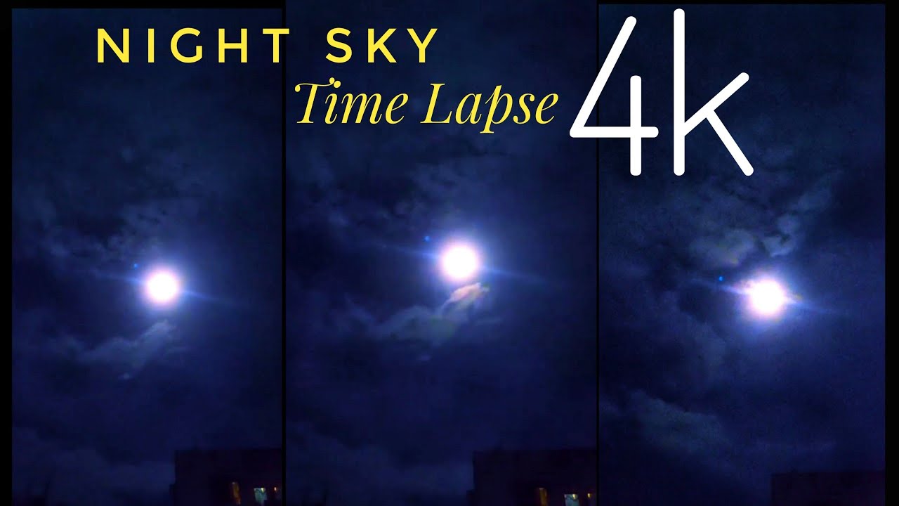 night sky time lapse | moon time lapse | 4k | dhaka | Bangladesh ...