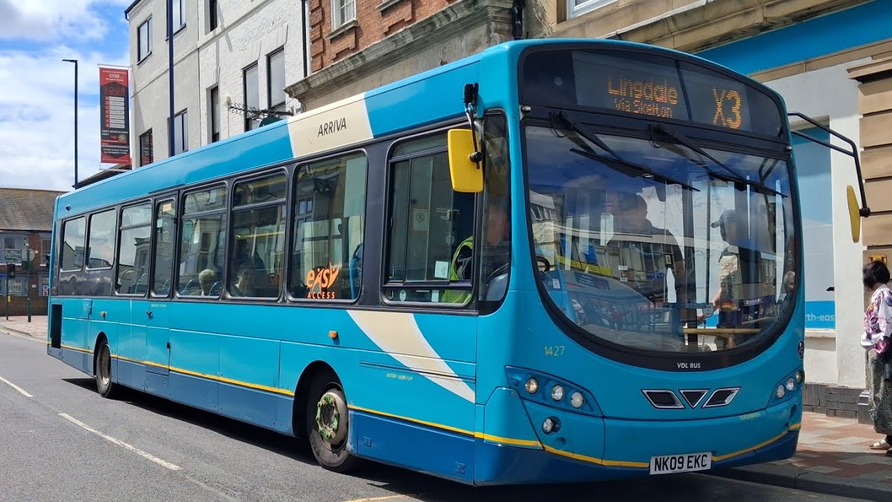 Mega SB200 Thrash: Arriva North East 1427/NK09 EKC VDL SB200 Wright ...