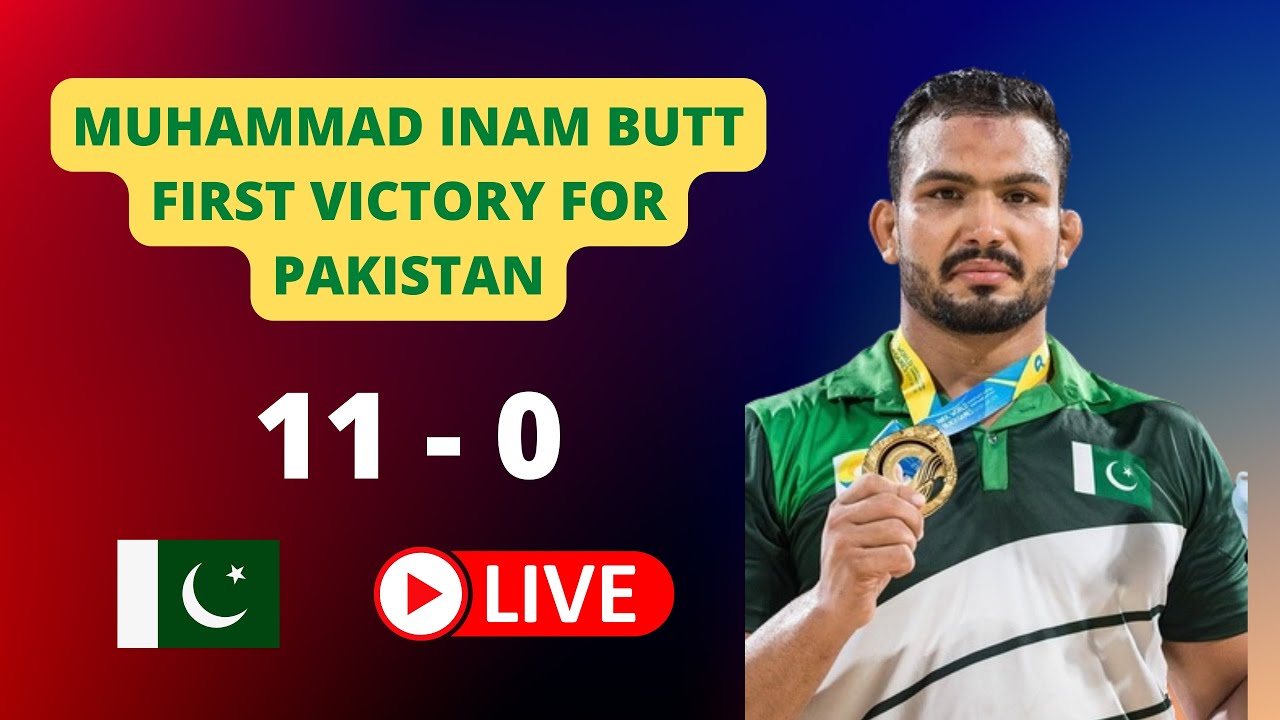 Muhammad Inam Butt Won the First Match Today by 11-0 | Wrestling ...