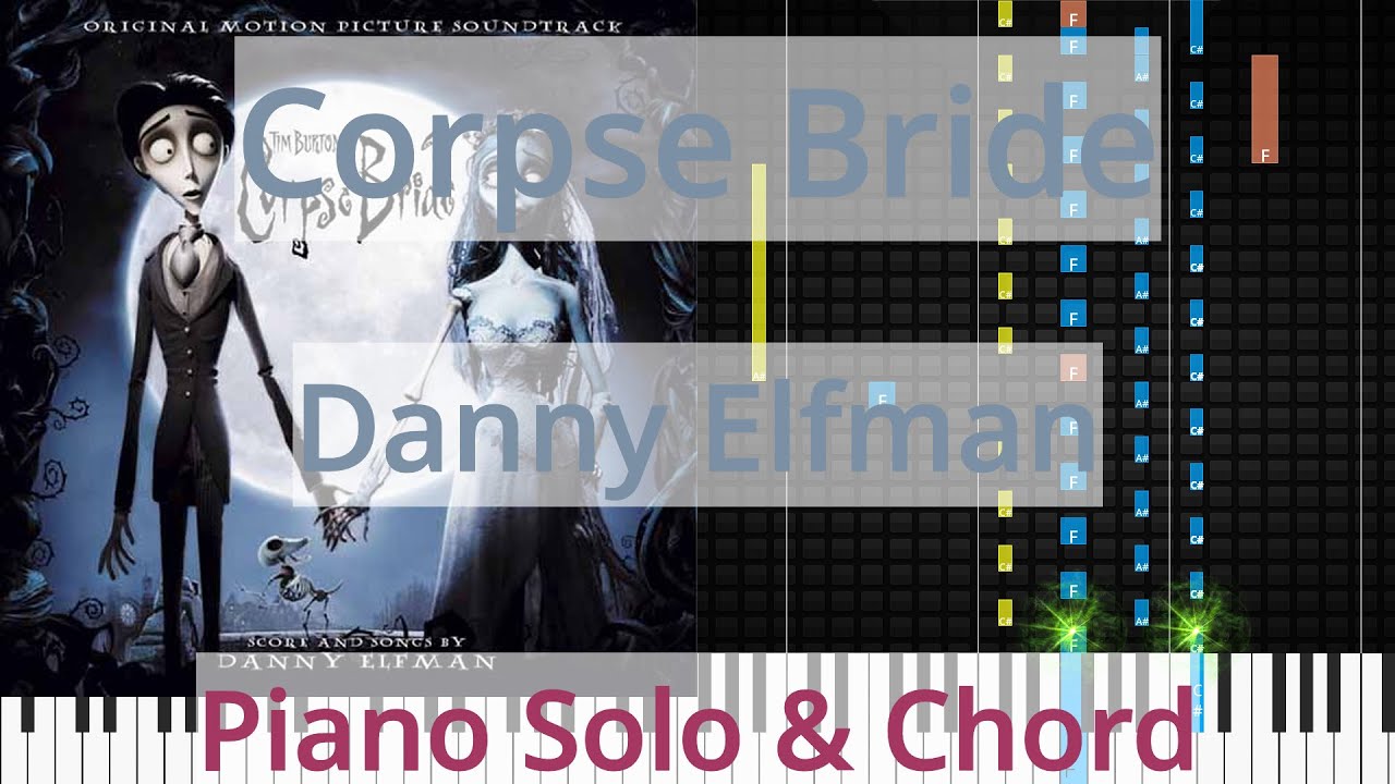 🎹Corpse Bride, Solo & Chord, Danny Elfman, Synthesia Piano - YouTube