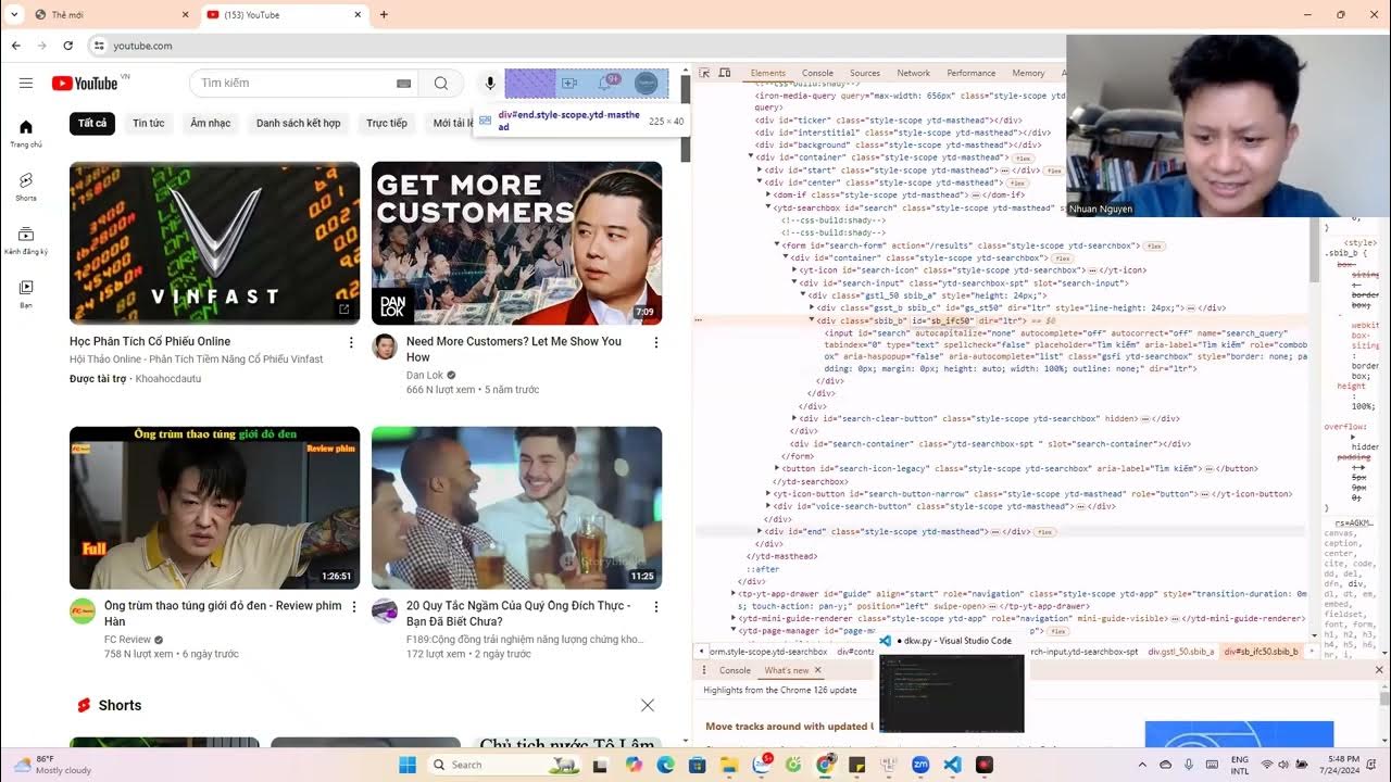 Làm Việc Với Youtube Sử Dụng selenium python - YouTube