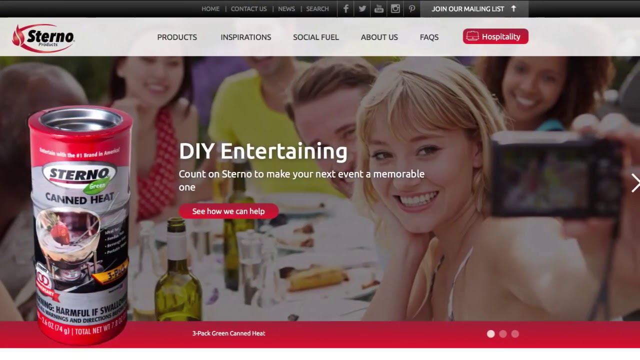 The New Look and Feel of Sterno - YouTube