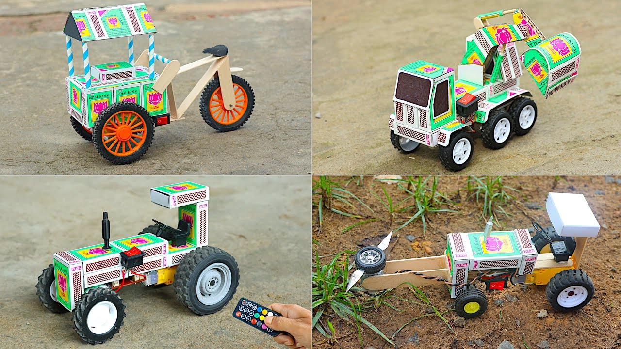 How to make 4 Amazing Things with DC MOTOR at Home | DIY Homemade TOYs ...