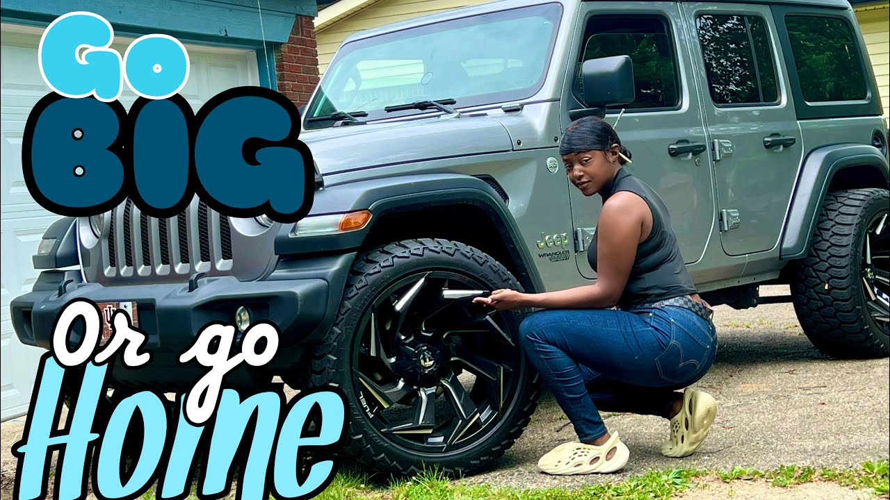 Vlogg: Jeep Wrangler Custom Rims Reveal - YouTube