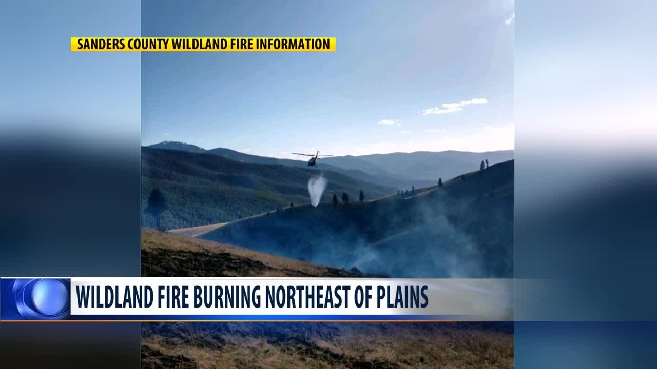 Wildland fire reported northeast of Plains - YouTube