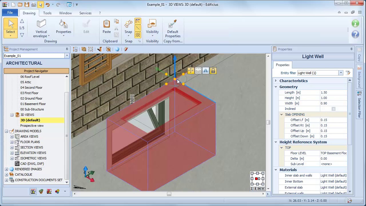 Edificius Tutorial - Changing the light well dimensions in 3D - ACCA software - YouTube