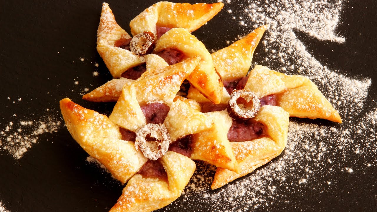 How to make Puff Pastry Windmills - YouTube