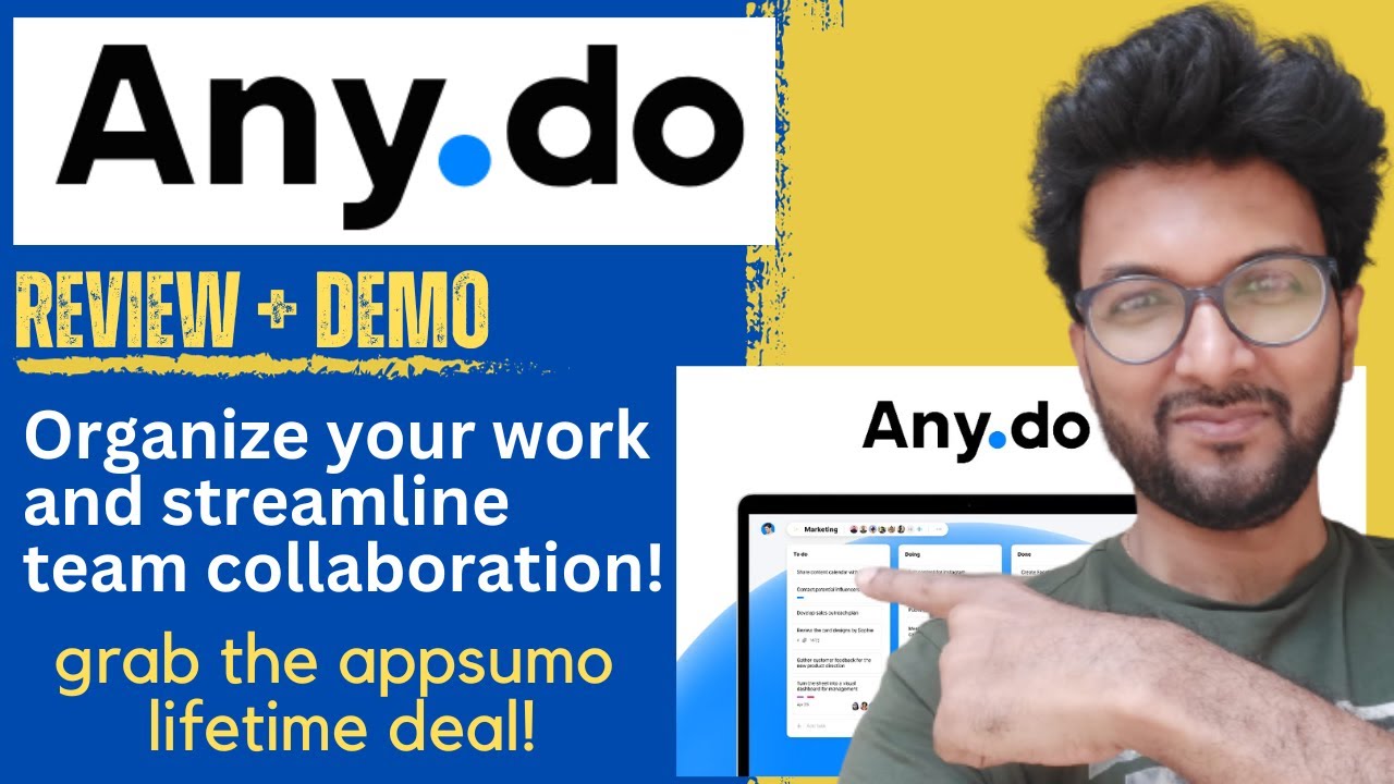 Any.do Review + Demo – Organize your work and streamline team ...