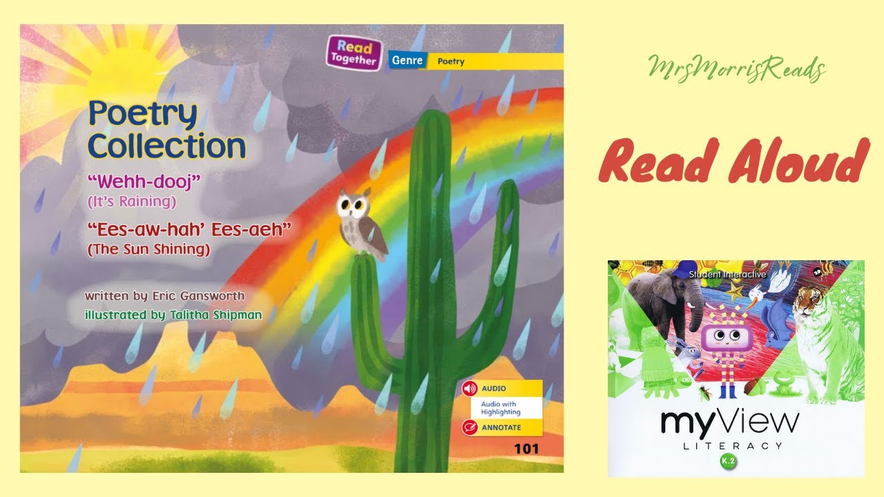 POETRY COLLECTION MyView Literacy Kindergarten Unit 5 Week 3 Read Aloud ...