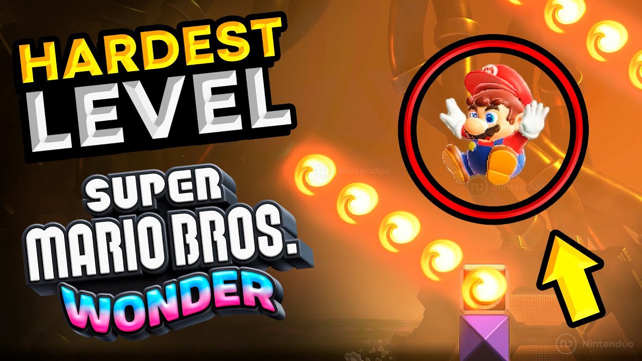 Super Mario Wonder's HARDEST LEVEL [NO DAMAGE + NO HIT] 🏆 Gameplay on ...