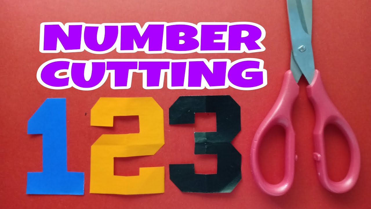 NUMBER CUTTING TUTORIAL (LIVE) #tutorial #numbers - YouTube