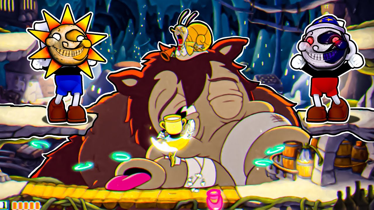 Sun and Moon do the IMPOSSIBLE in Cuphead Delicious Last Course! - YouTube
