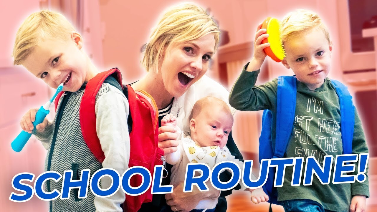 Morning School Routine! Getting Ready With 3 KIDS! - YouTube