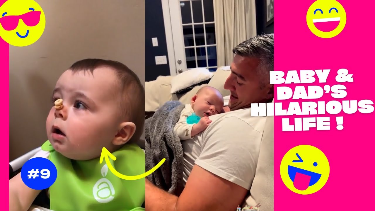 Super Funny & Hilarious Baby And Dad's Life 😂 #9 - YouTube
