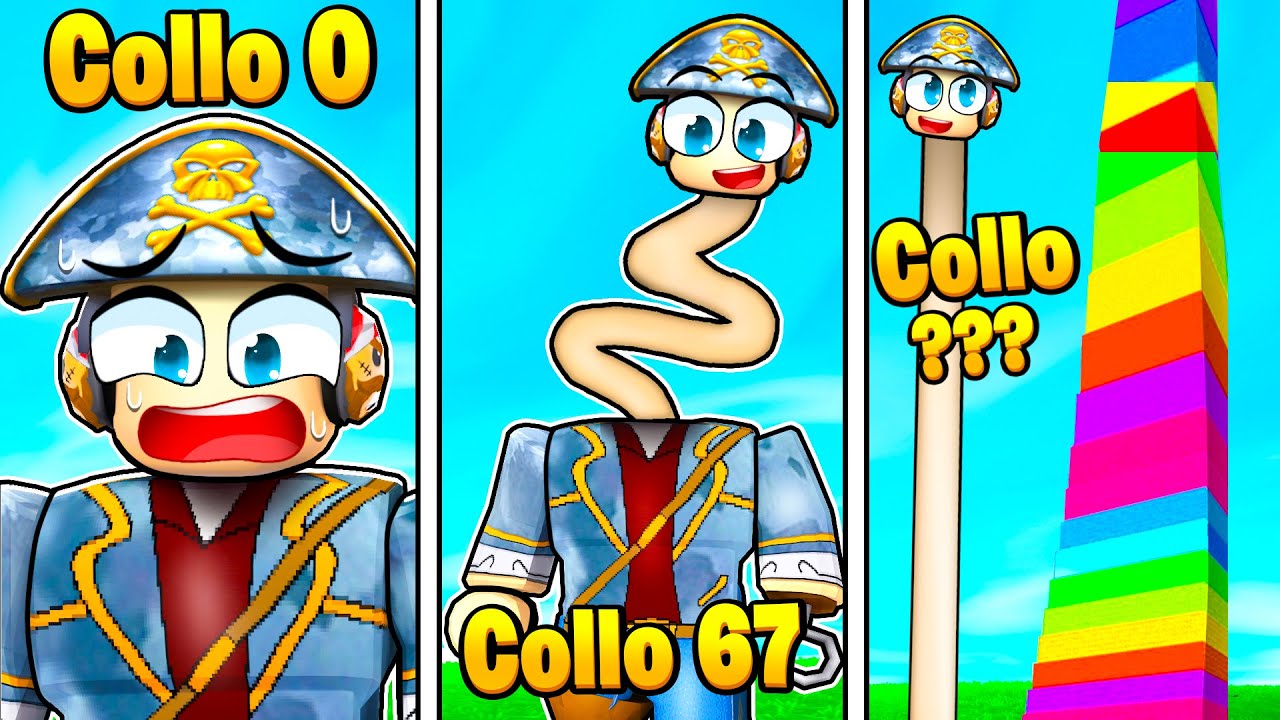 IL MIO COLLO DIVENTA SEMPRE PIÙ LUNGO SU ROBLOX! - YouTube