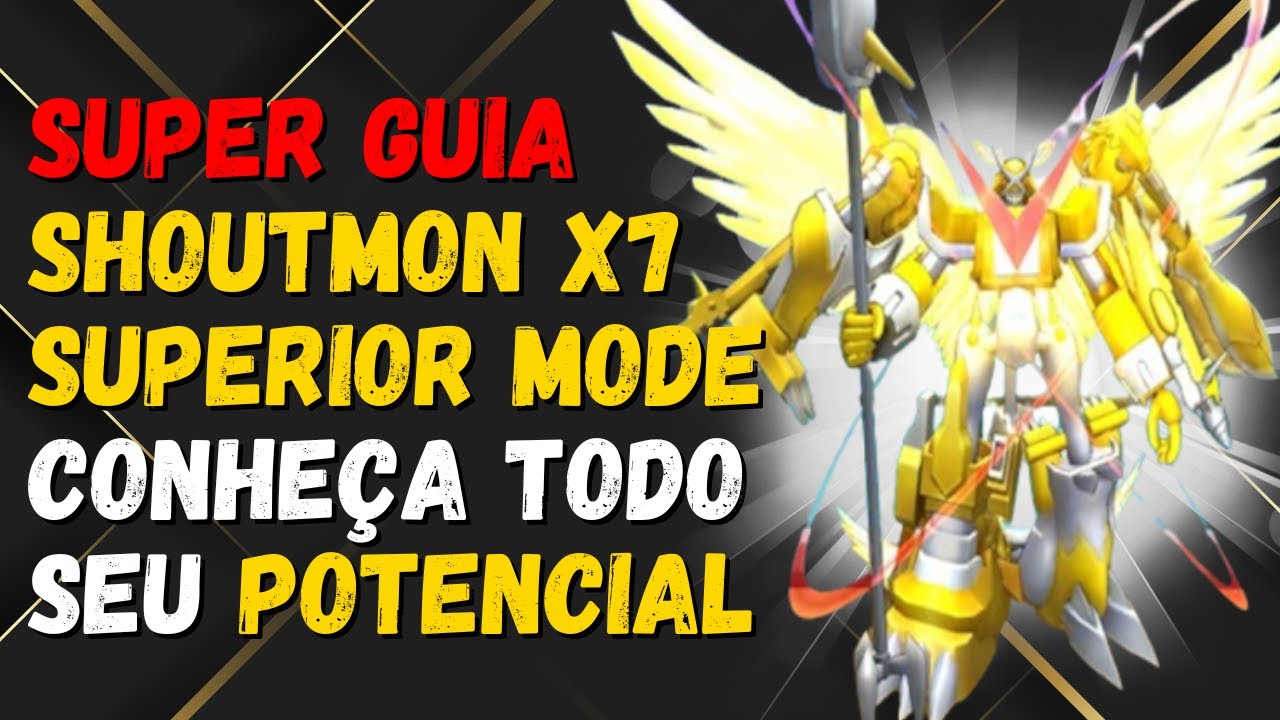SUPER GUIA SHOUTMON X7 SUPERIOR MODE DMO 2024 - DIGIMON MASTERS ONLINE ...