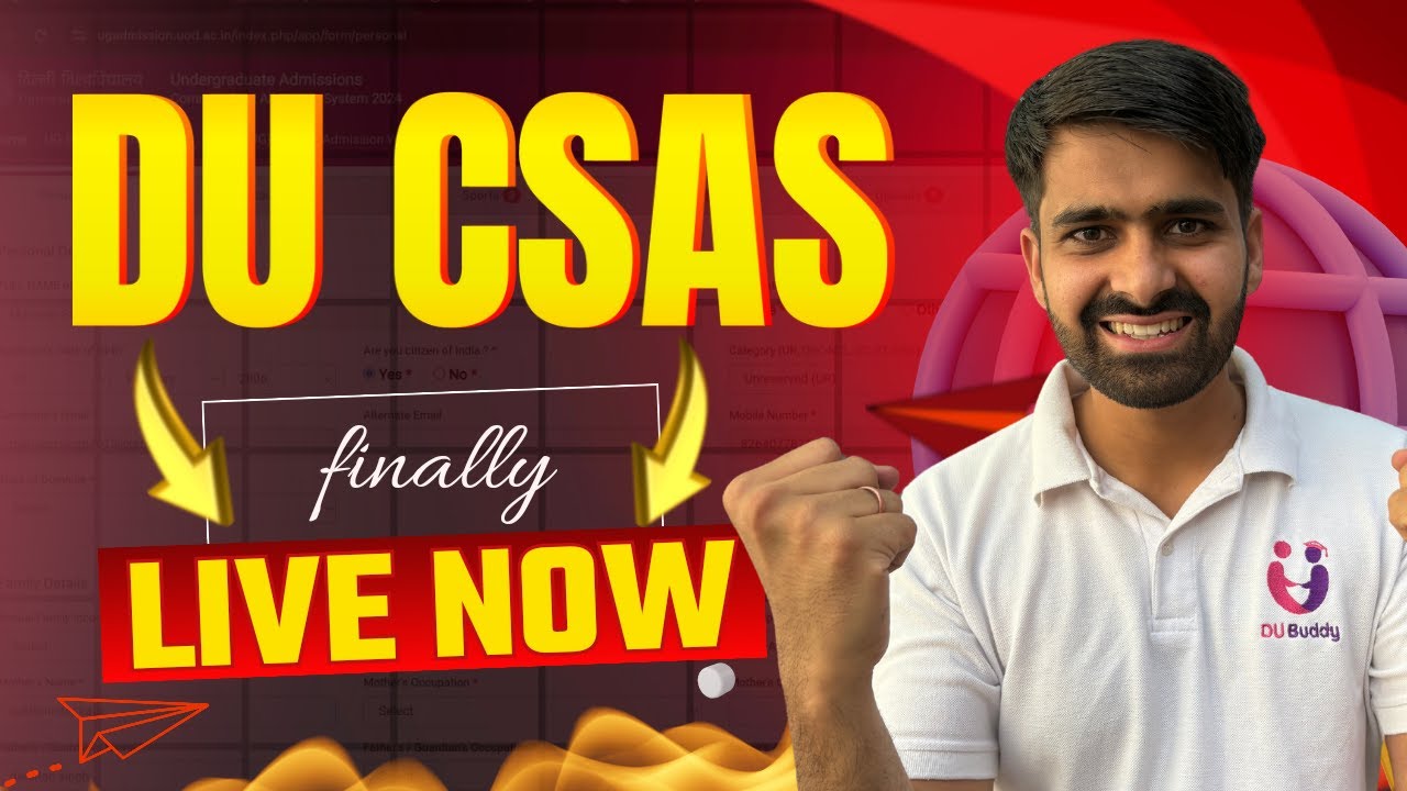DU csas 2024 open now#duadmission2024 - YouTube