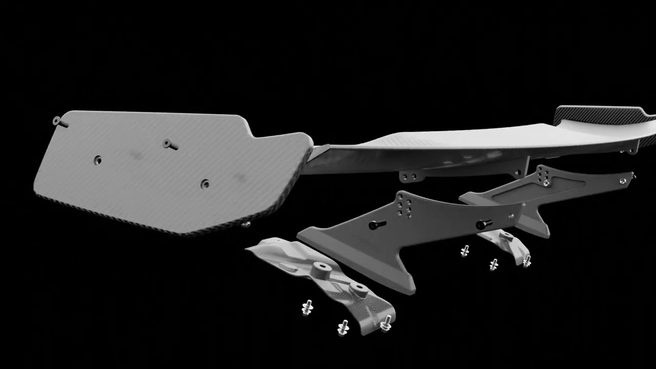 3DDesign Racing wing for BMW G82 M4 - YouTube