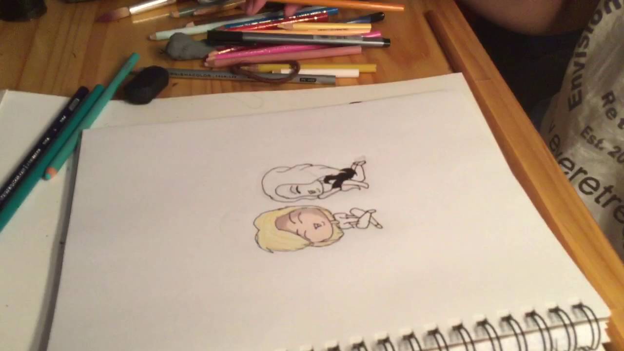 Ross Lynch and Courtney Eaton speed drawing - YouTube